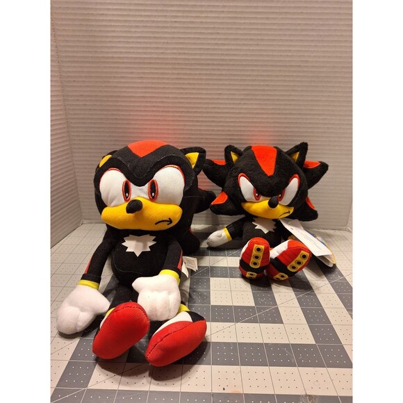 Toys | Shadow The Hedgehog Lot Of 2 Plush Stuffed Toy | Poshmark